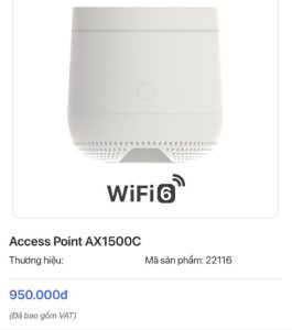 Chi tiết Access Point AX1500C WiFi 6 của FPT - Mạng FPT
